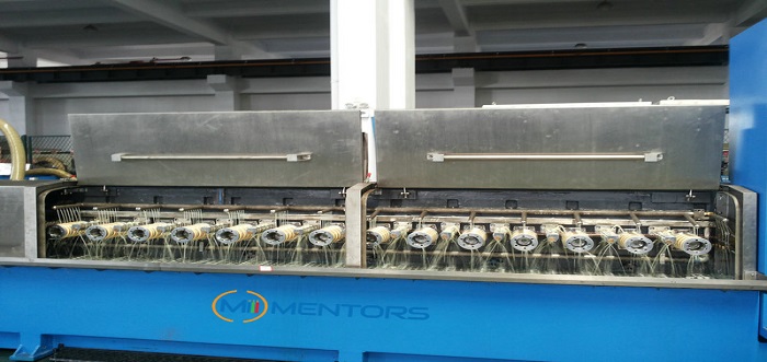 Multi Wire Drawing Machine with Annealing for 8 wires | Wire Drawing ...